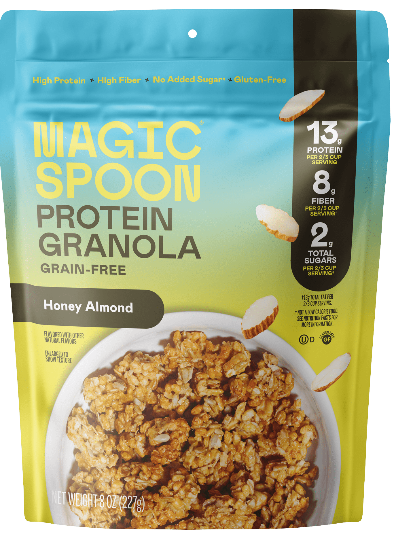 Magic Spoon Grain-Free Honey Almond Protein Granola Bag, 8 oz - Walmart.com