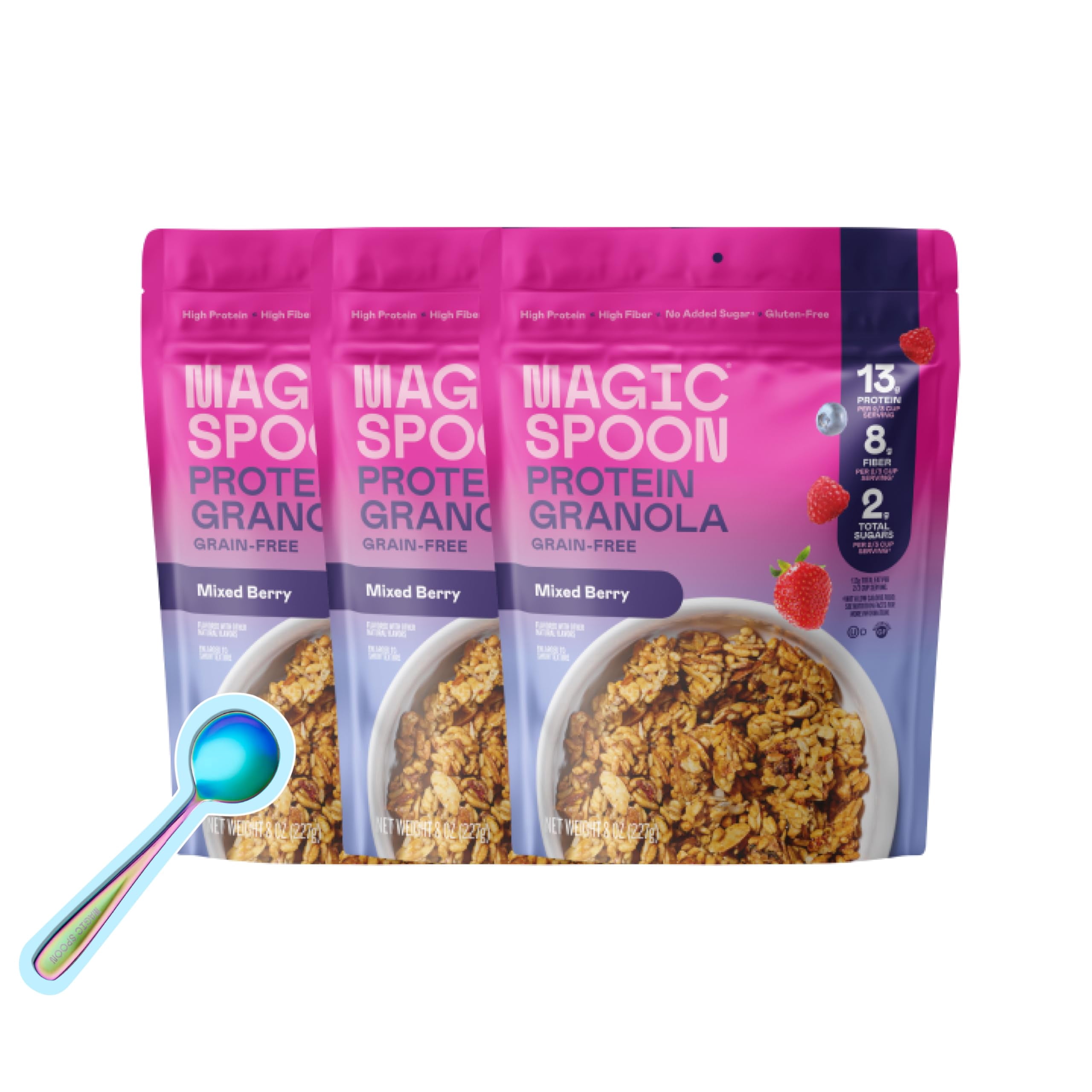 Magic Spoon Protein Granola - High ITL1 Protein Granola, Keto Friendly ...