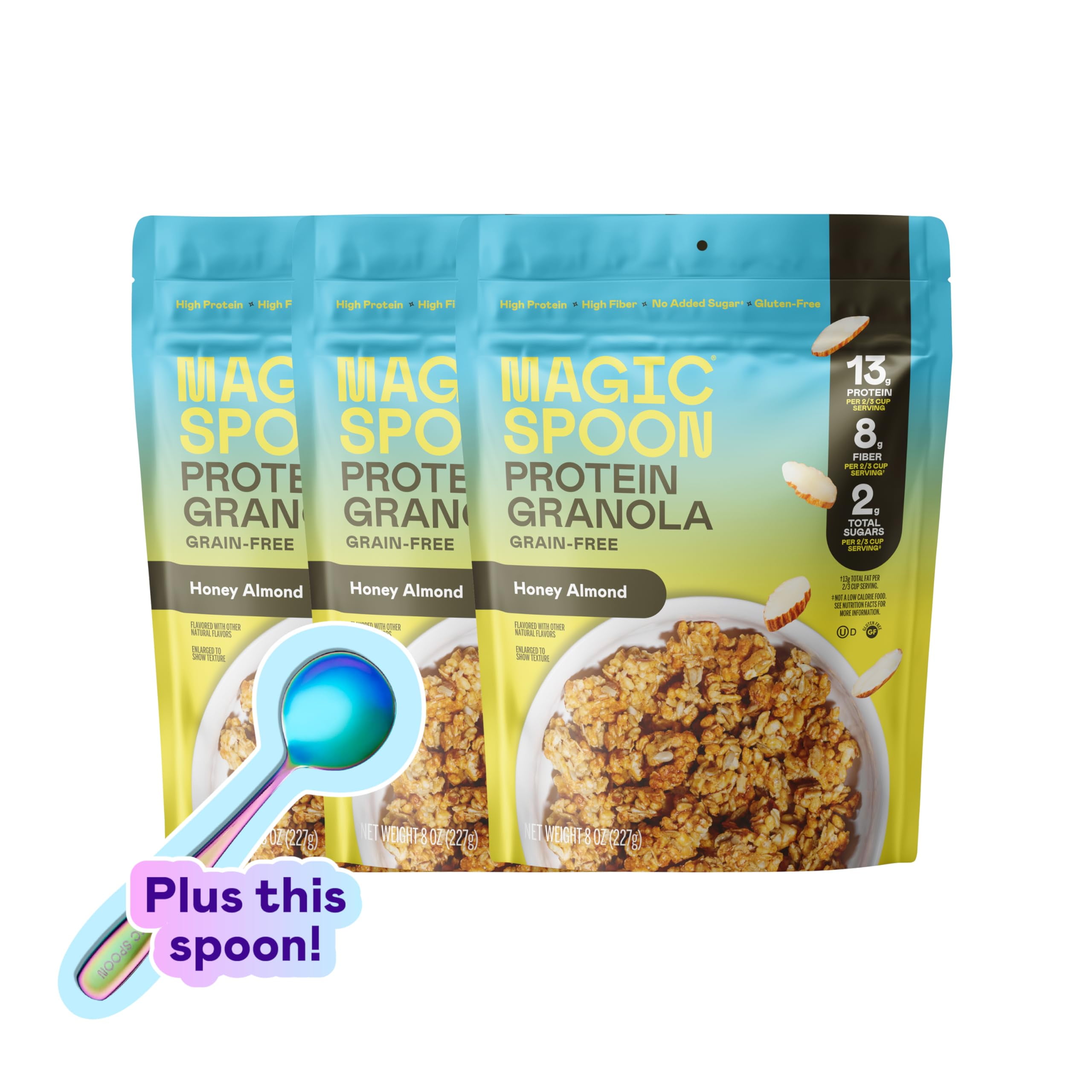 Magic Spoon Protein Granola SAF21 - High Protein Granola, Keto Friendly, Low Sugar, Grain Free ...
