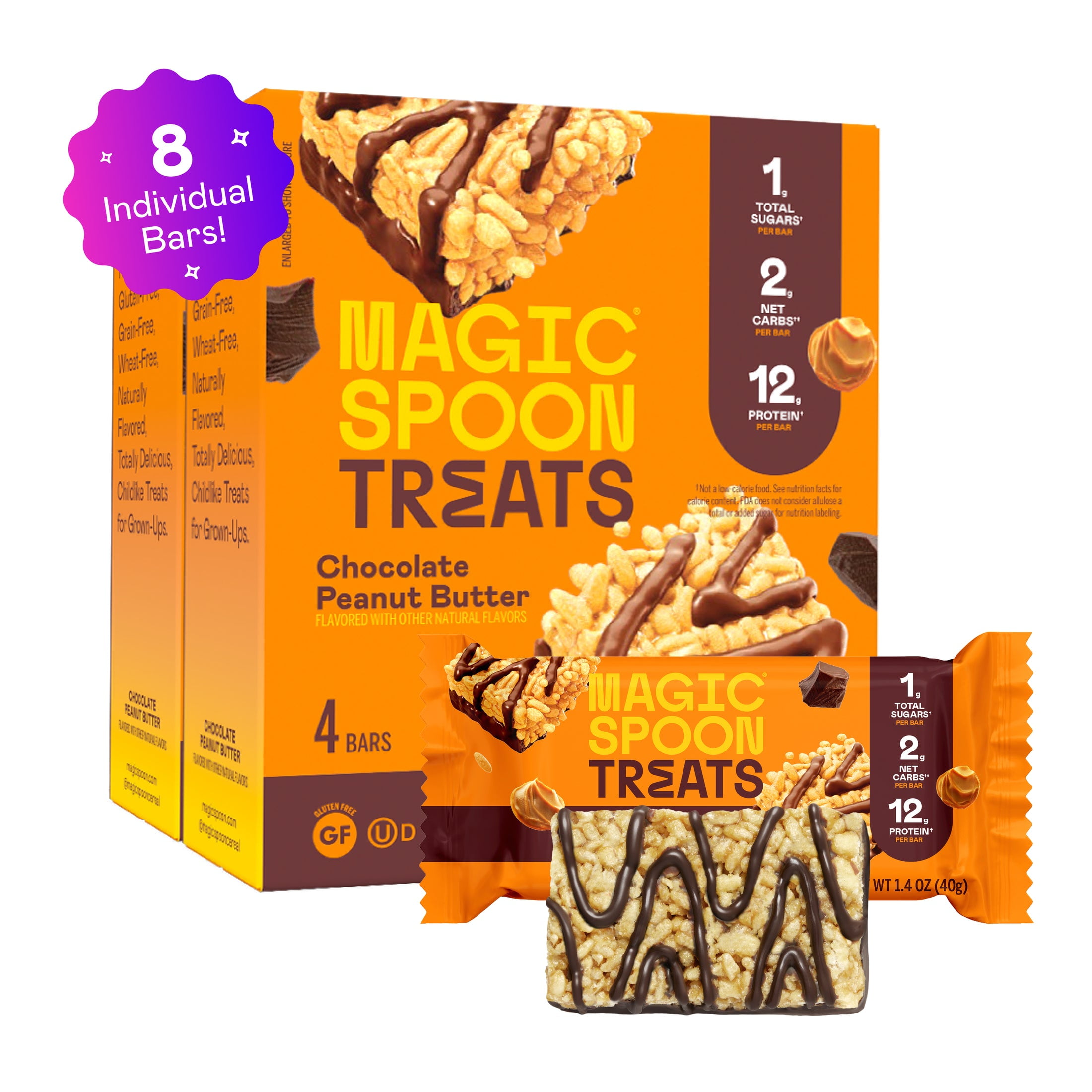 Magic Spoon Protein Treats, 12g Protein, Peanut Butter, Keto-Friendly, Gluten-Free - Walmart.com