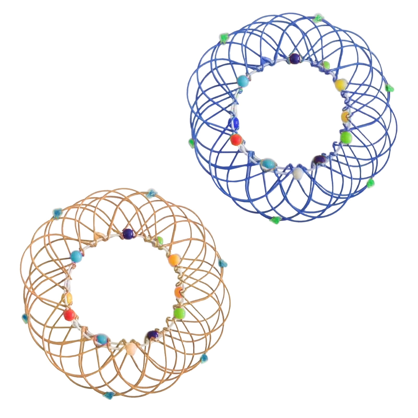 Magic Steel Ring Flexible Basket Stress Relief Fidget Toy, 2 - Pack for ...