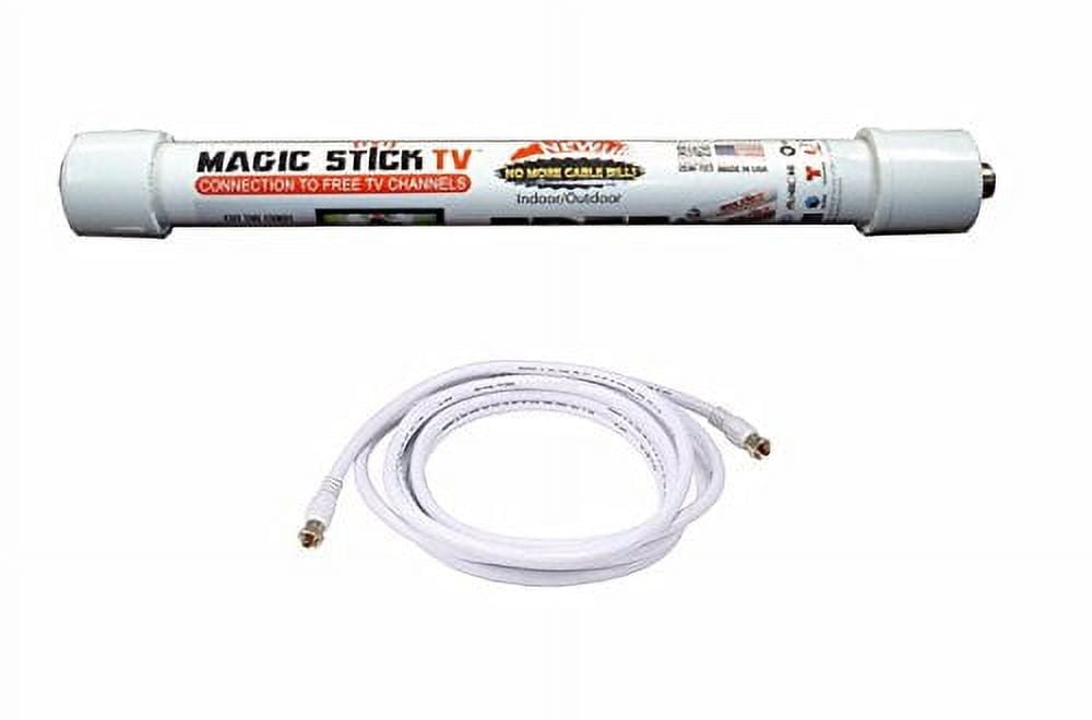 Magic Stick TV Indoor TV Antenna, with 35 Miles Reception Range ...