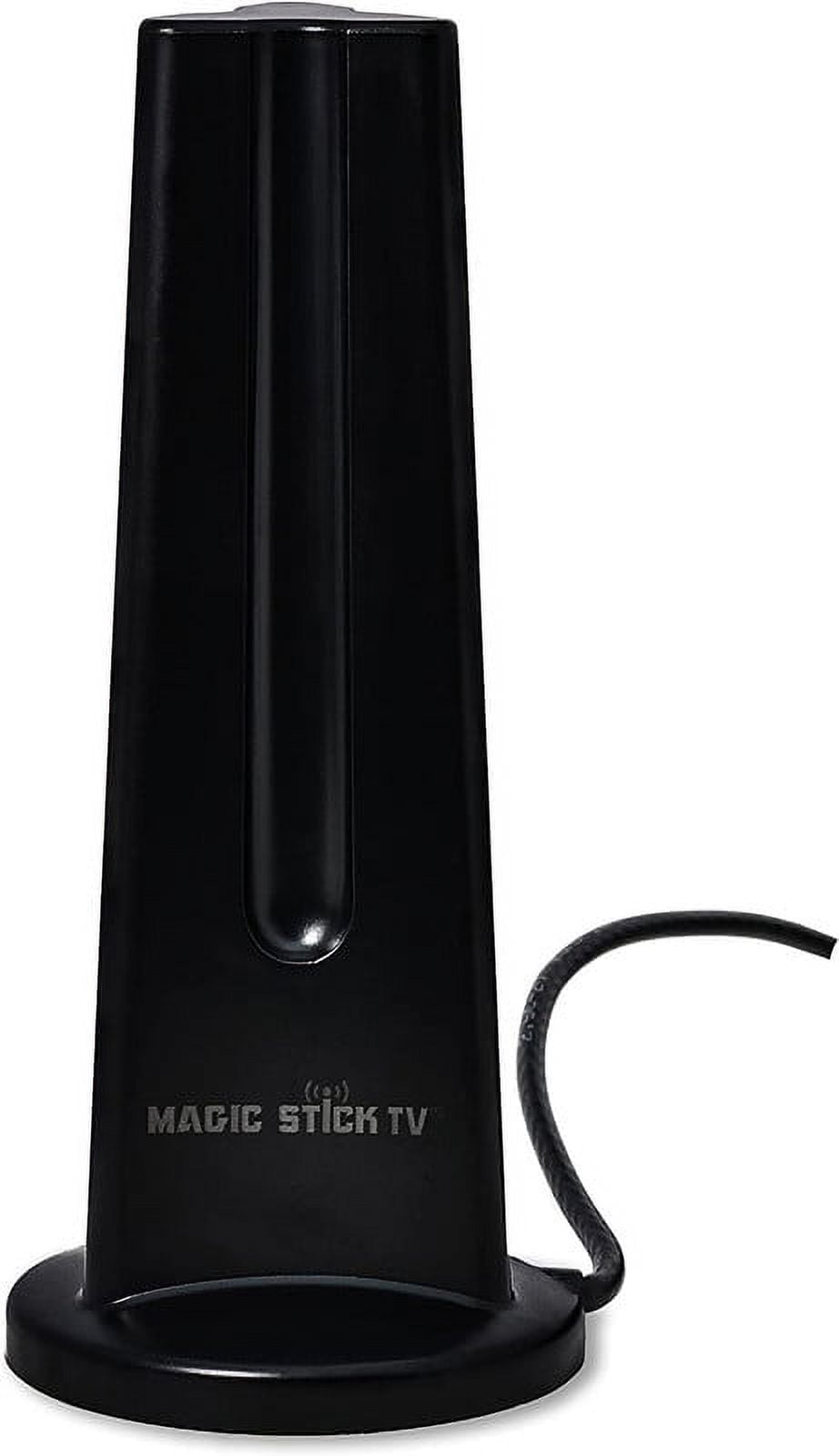 Magic Stick TV MS-60MAX Indoor TV Antenna with Signal Booster, 50 Miles ...