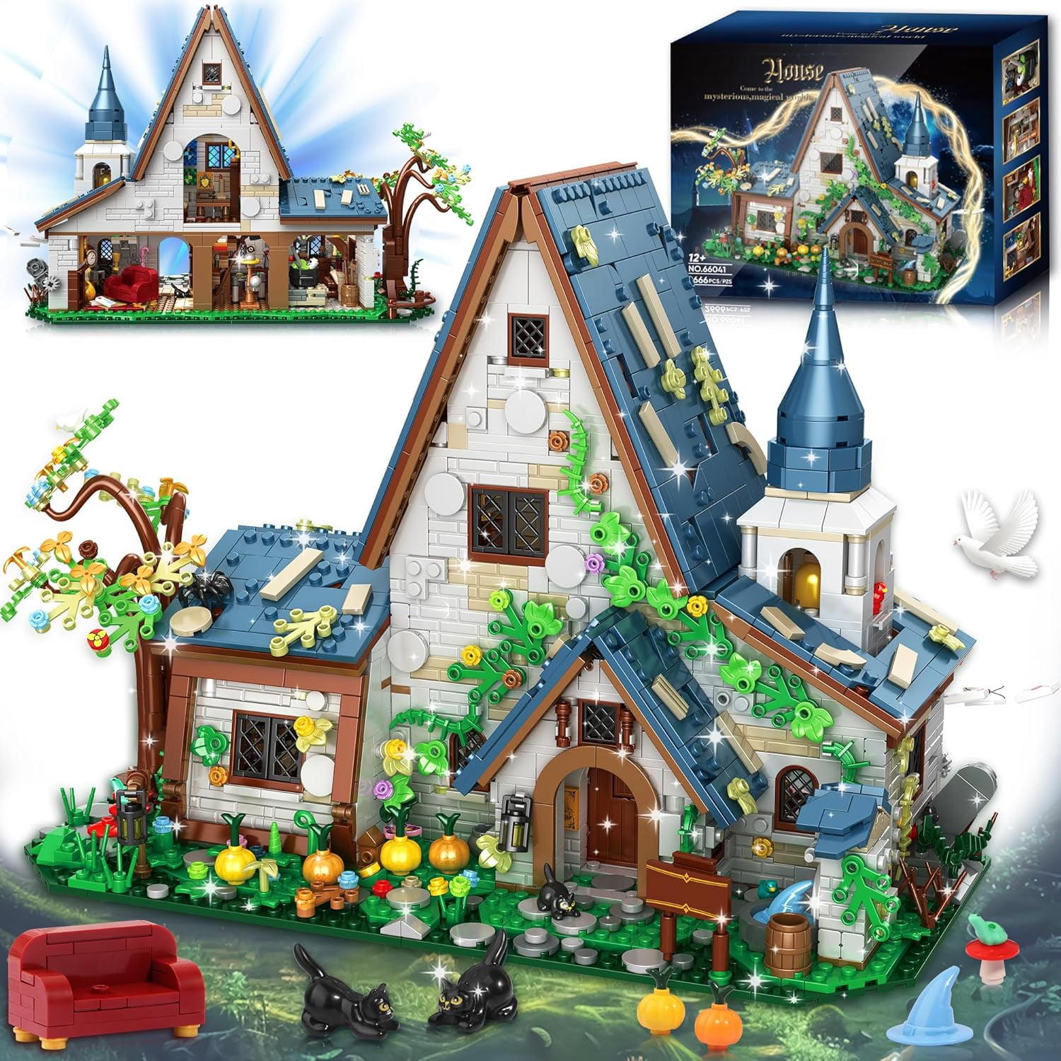 Magic Stone House Building Block Set for Girl 8-12, Creator ...