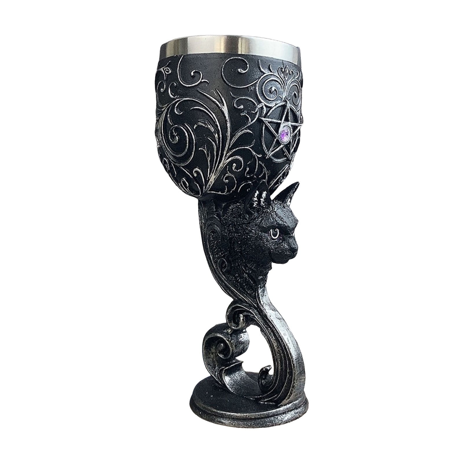 Magic Style Stainless Steel Decorative Goblet, Fantasy Dragon Gothic ...