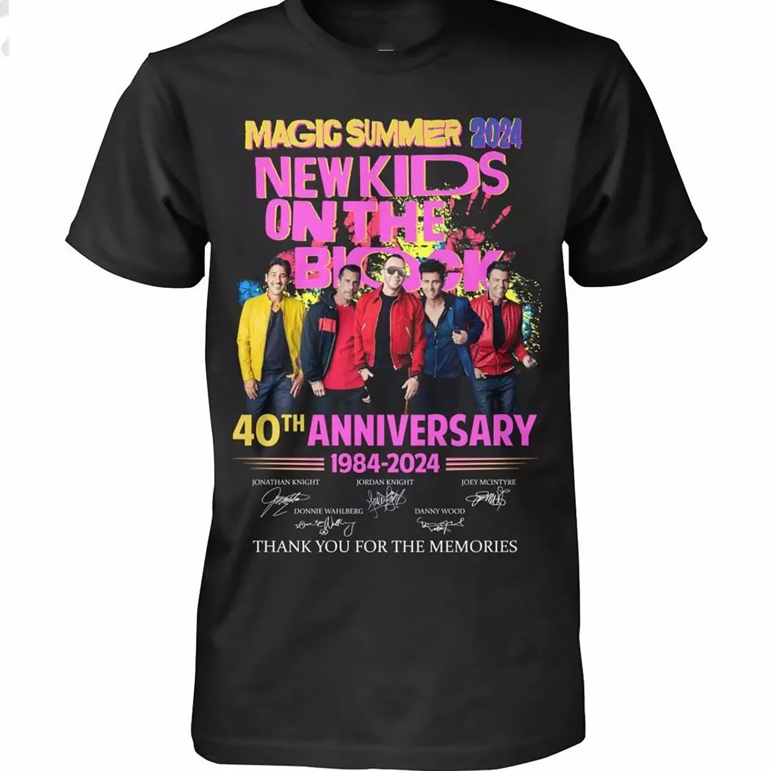 Magic Summer 2024 New Kids On The Block 40th Anniversary T Shirt ...