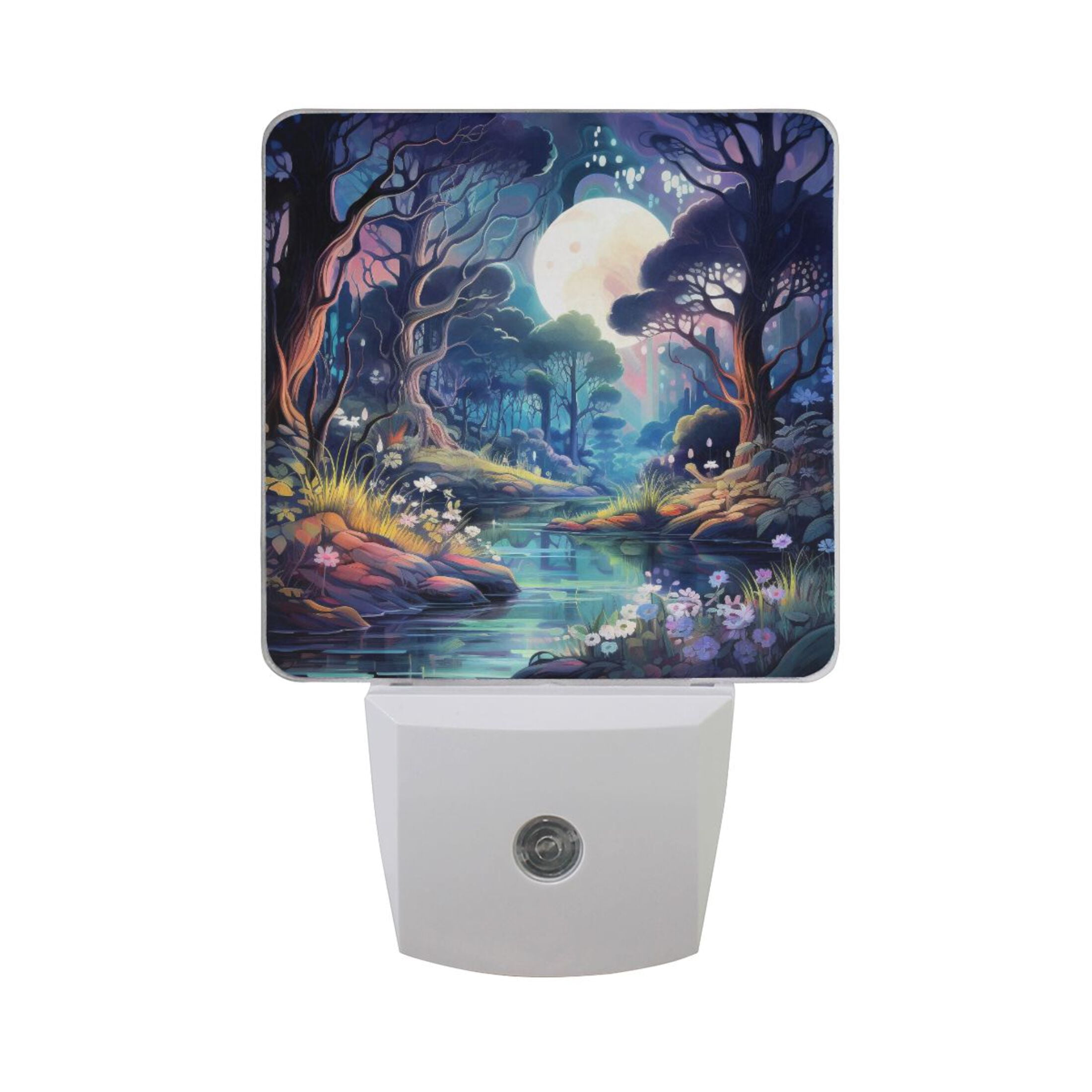 Magic Sunset Landscape Night Light LED Dusk to Dawn Auto Sensor Night ...