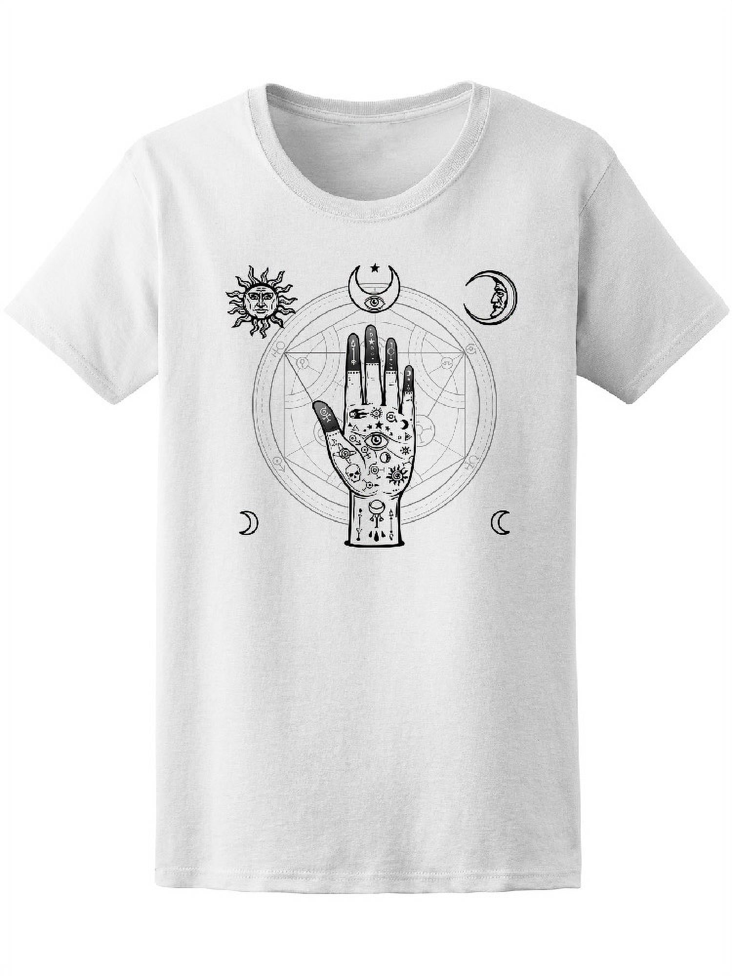 Magic Symbols Hand Sign T-Shirt Women -Image by Shutterstock, Female ...