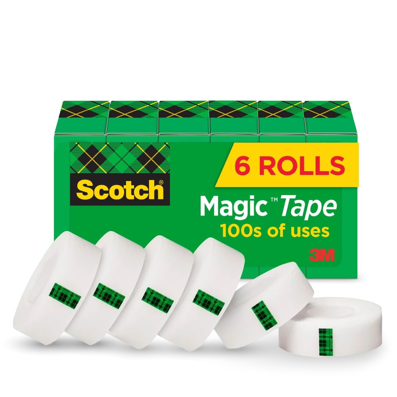 Unbranded Invisible Magic Tape, 4 Rolls, Home and School Supplies ...