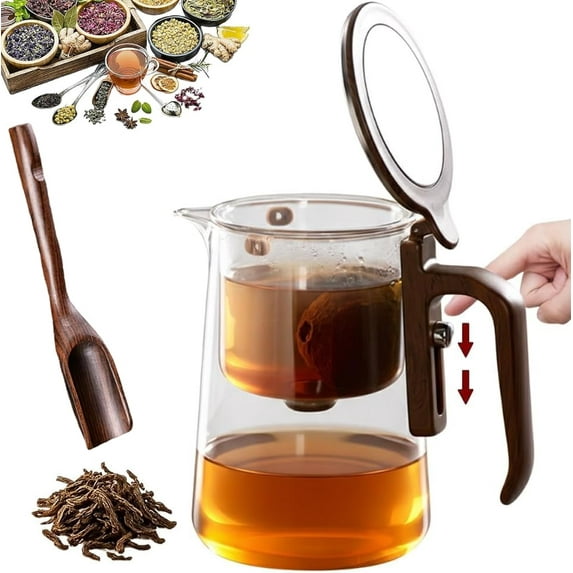 Magic Tea Pot Glass Teapot with Infuser and Lid, Magic Pot Tea Water ...