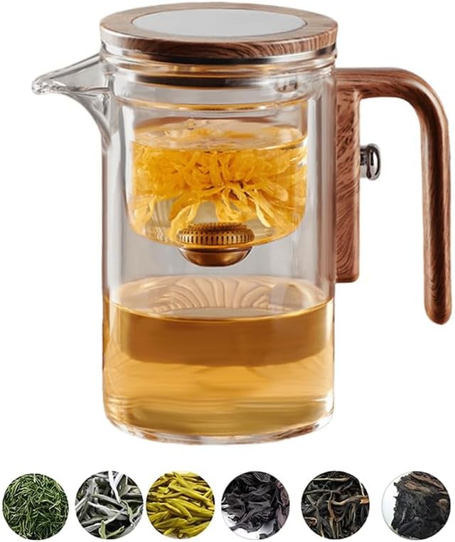 Magic Teapot: Premium High Borosilicate Glass Tea Maker with Magnetic ...