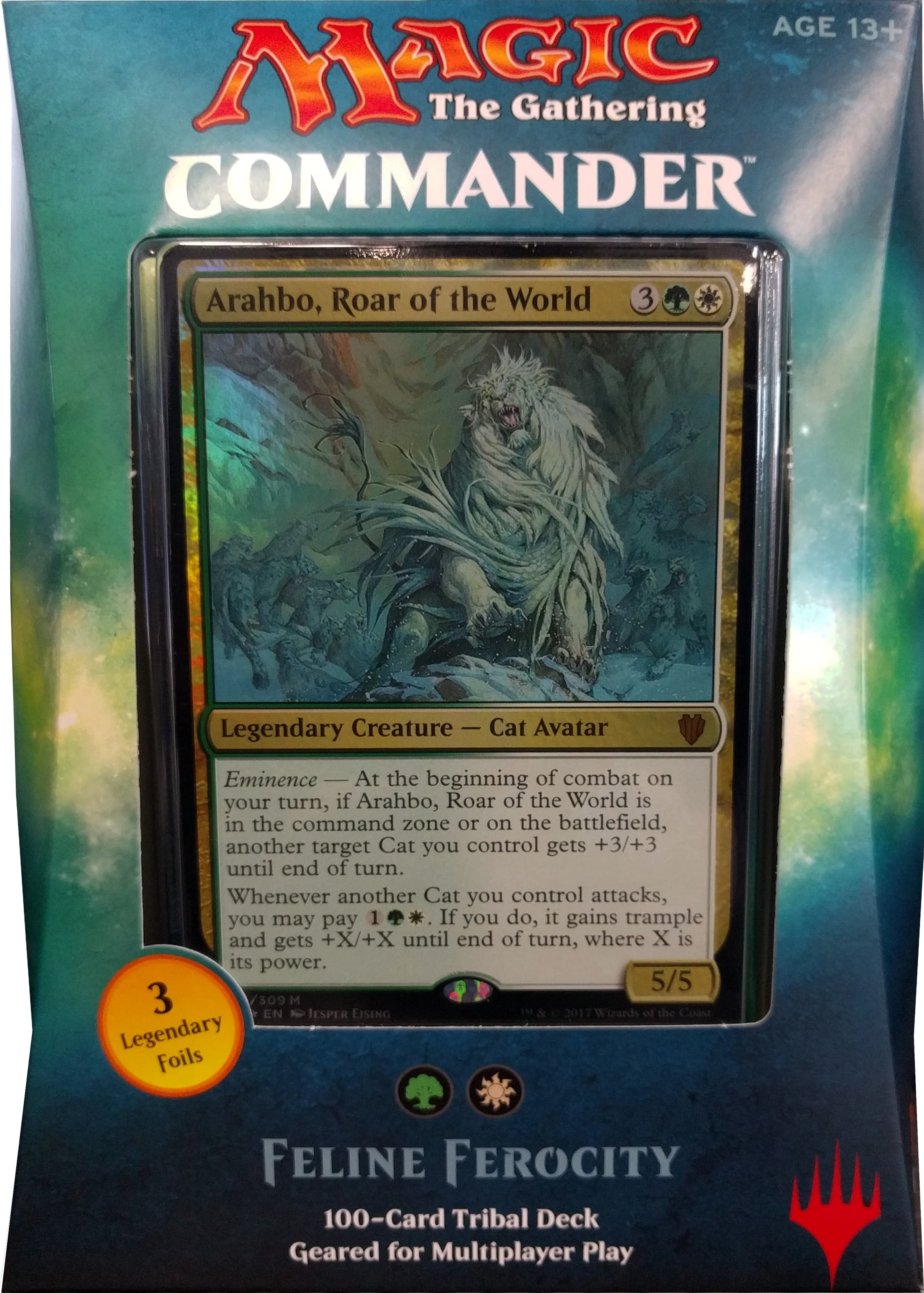 Magic: The Gathering 2017 Commander Deck - Feline Ferocity - Walmart.com