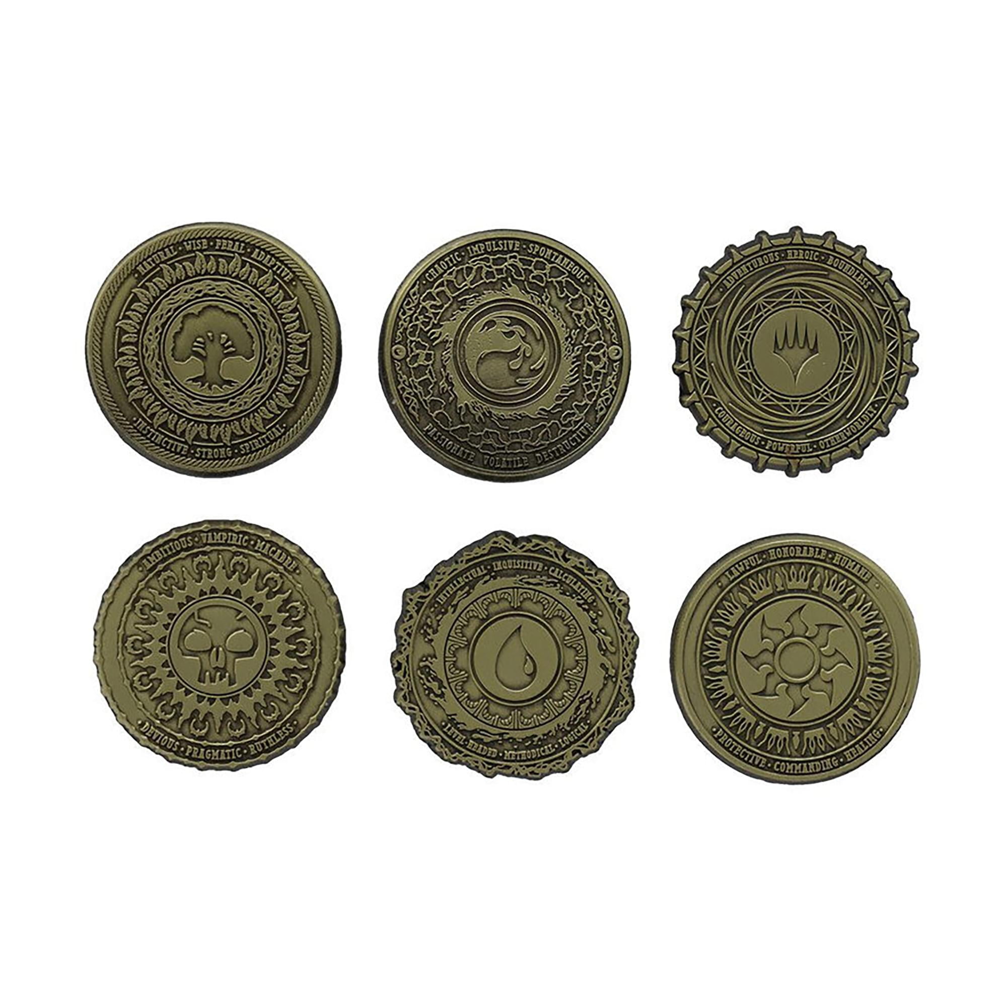 Magic The Gathering 6-Piece Limited Edition Mana Symbol Pin Badge Set ...