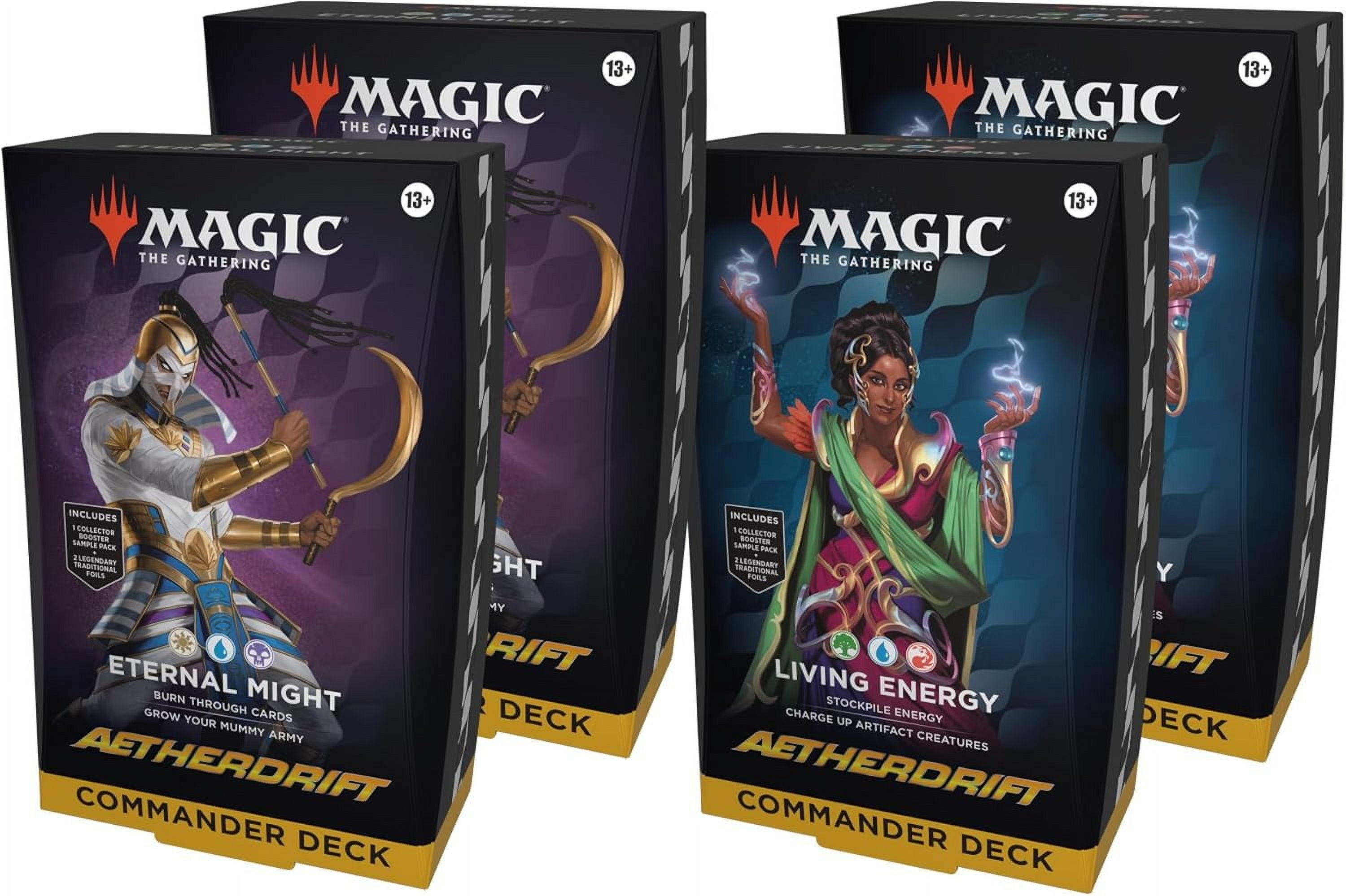 Magic: The Gathering Aetherdrift Commander Deck Bundle - 2 of Each Deck ...
