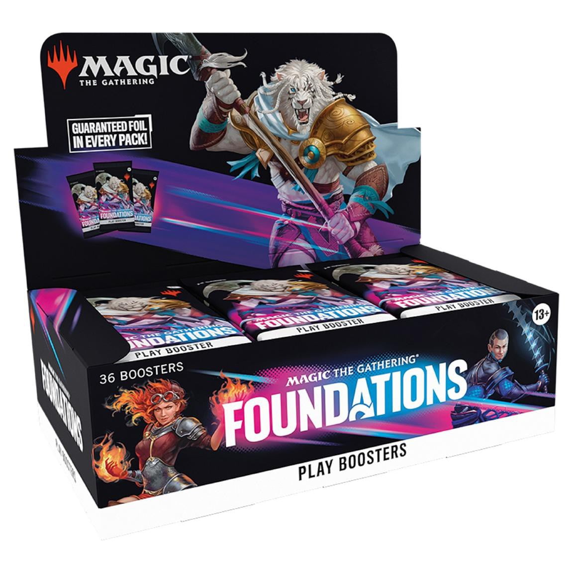 Wizards of the Coast, Magic The Gathering Foundations Play Booster Box ...