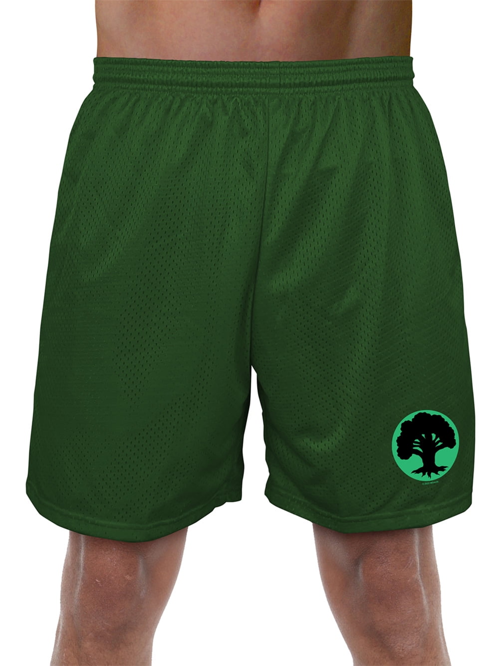 Magic The Gathering Green Mana Symbol Mens Lined Mesh Shorts, Hunter ...