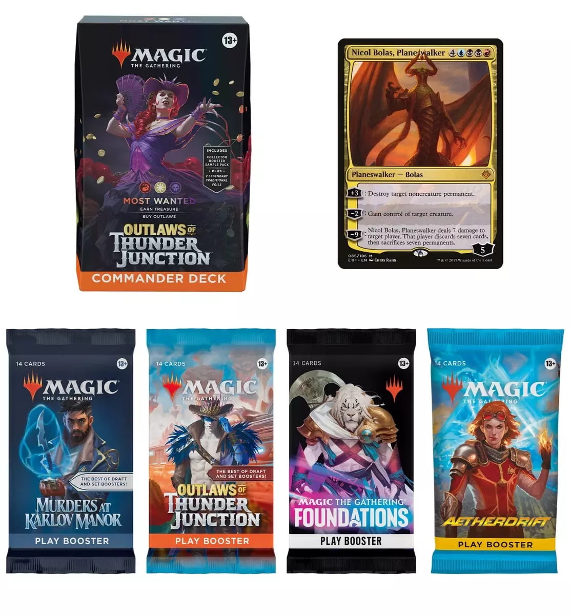 Magic The Gathering Outlaws of Thunder Junction Deluxe Commander Kit ...