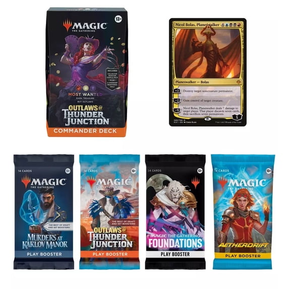 Magic The Gathering Outlaws of Thunder Junction Deluxe Commander Kit ...