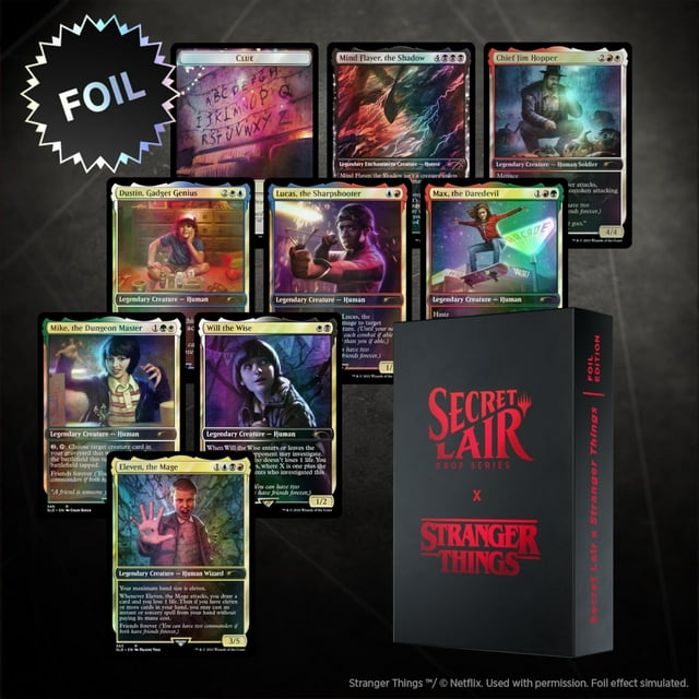 Walmart Exclusive: MTG TCG - Secret Lair - Stranger Things Foil Edition ...