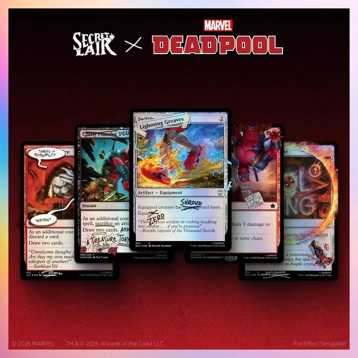Magic: The Gathering Secret Lair x Marvel's Deadpool: I Fixed It (You ...