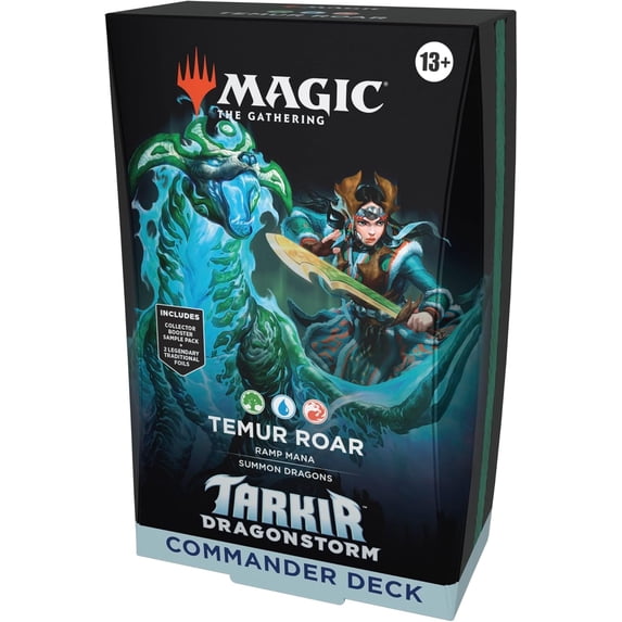 Magic: The Gathering, Tarkir: Dragonstorm Commander Deck, Temur Roar ...