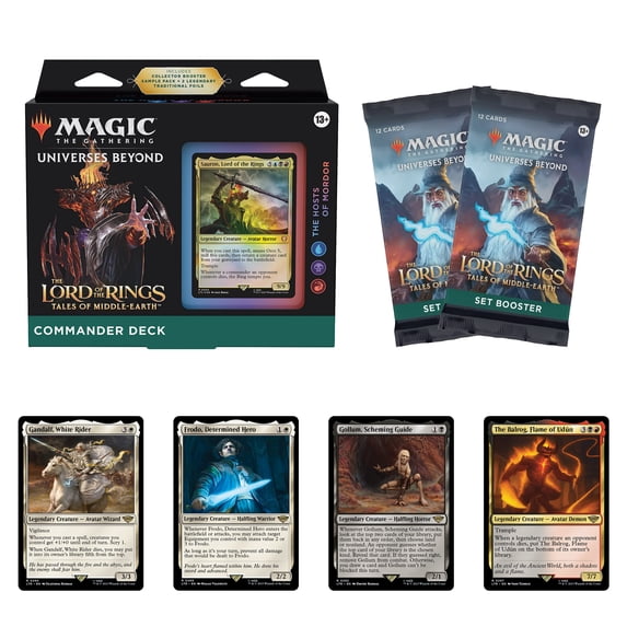 Magic: The Gathering The Lord of the Rings Commander Deck Bundle –The ...