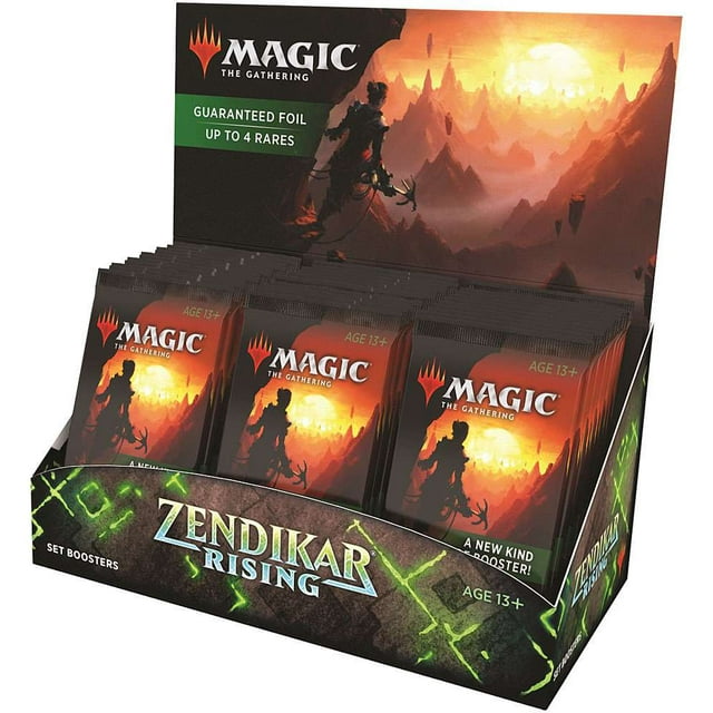Magic: The Gathering Zendikar Rising Set Booster (30 Packs & 1 Box ...