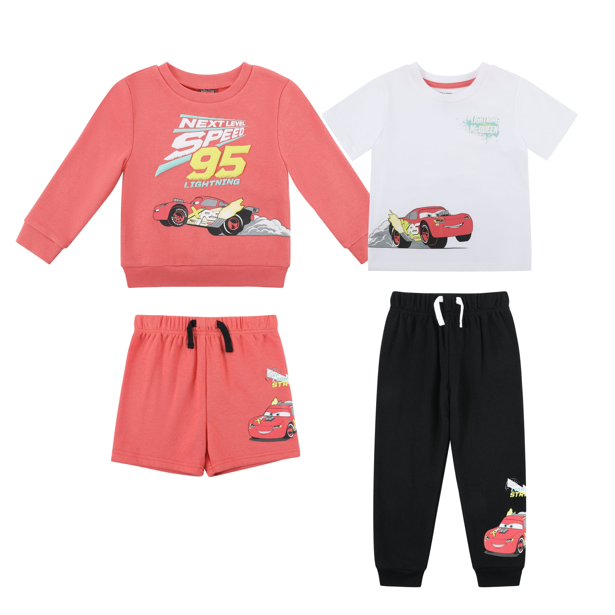Disney Clothes Boys’ 4-Piece Multi Pant Outfit Set – Includes Tee ...