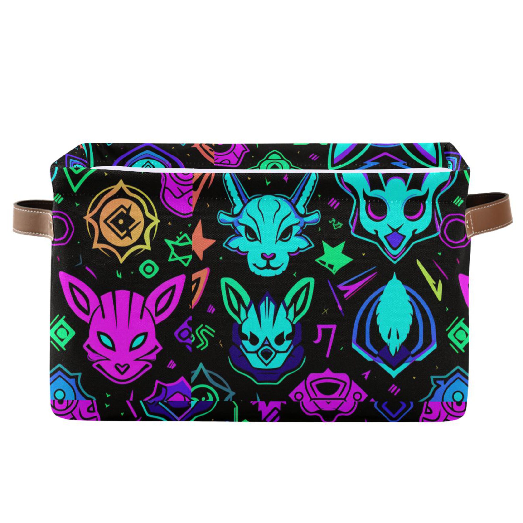 Magic Tiger Devils Storage Basket Large Bin Laundry Boxes Toys Foldable ...