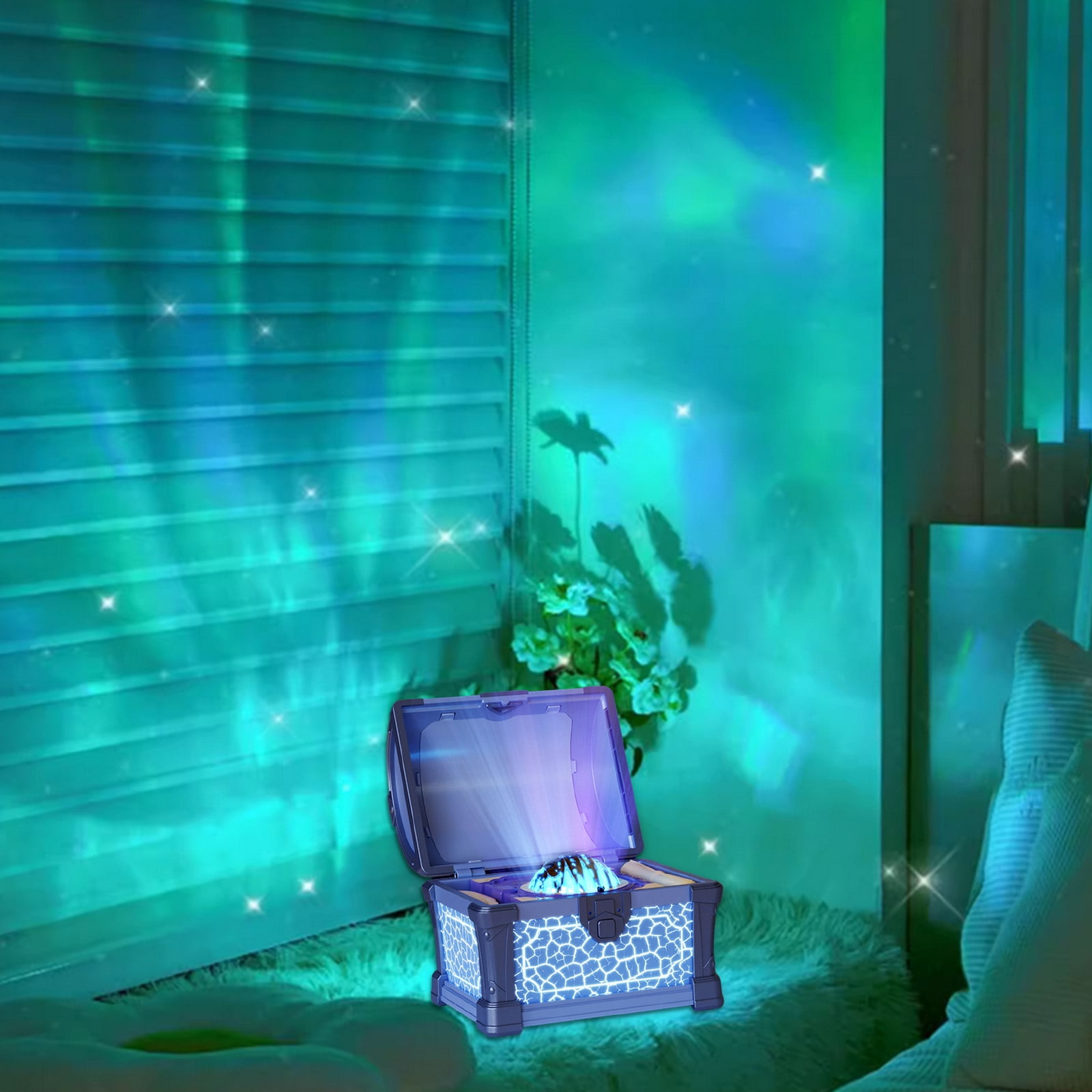 Magic Treasure Chest Projector for Kids - Aurora Light Projector - 8 ...
