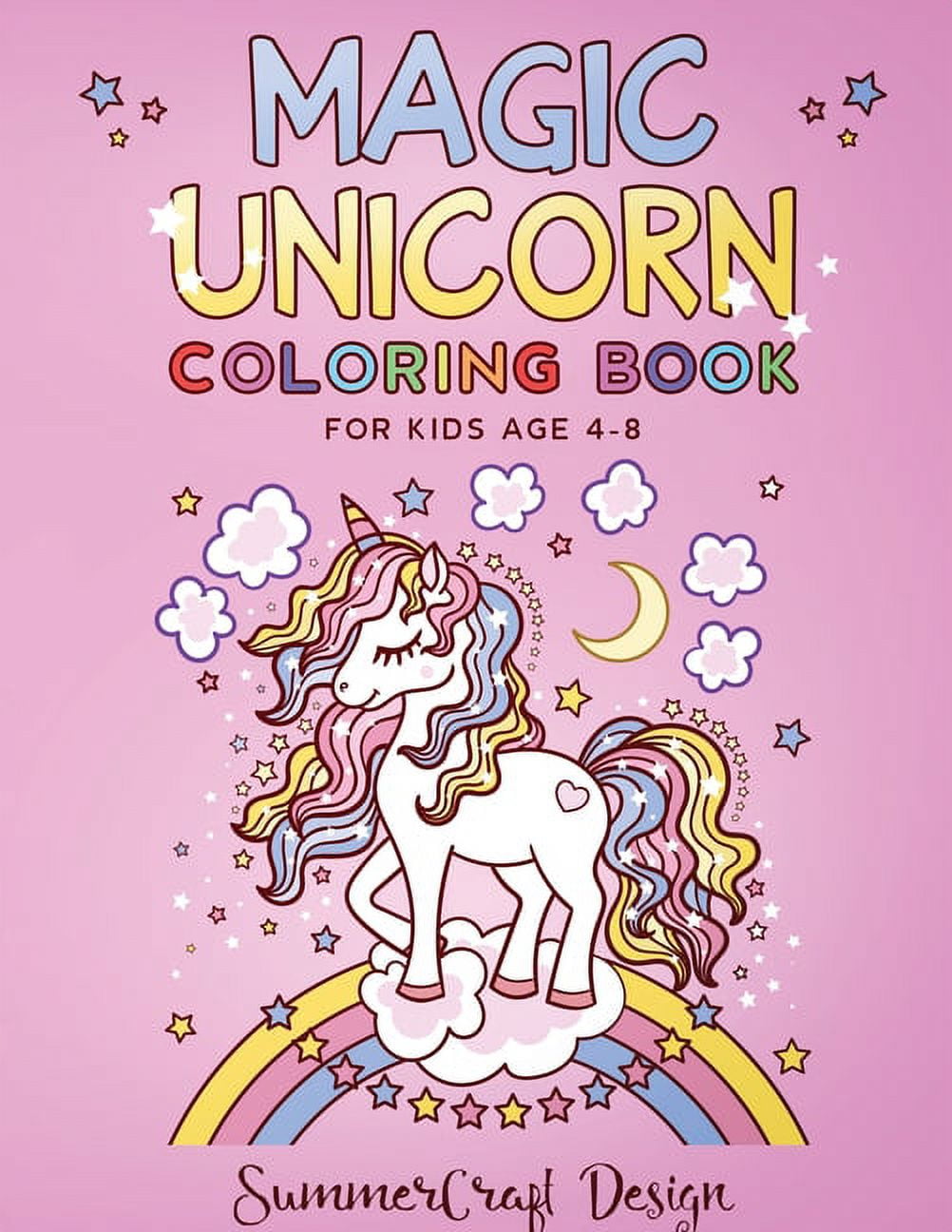 Magic Unicorn : A children's coloring book. For Kids Age 4-8 ...