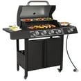 Magic Union BBQ Grill: 4-Burner Propane & Patio Barbeque Griller ...