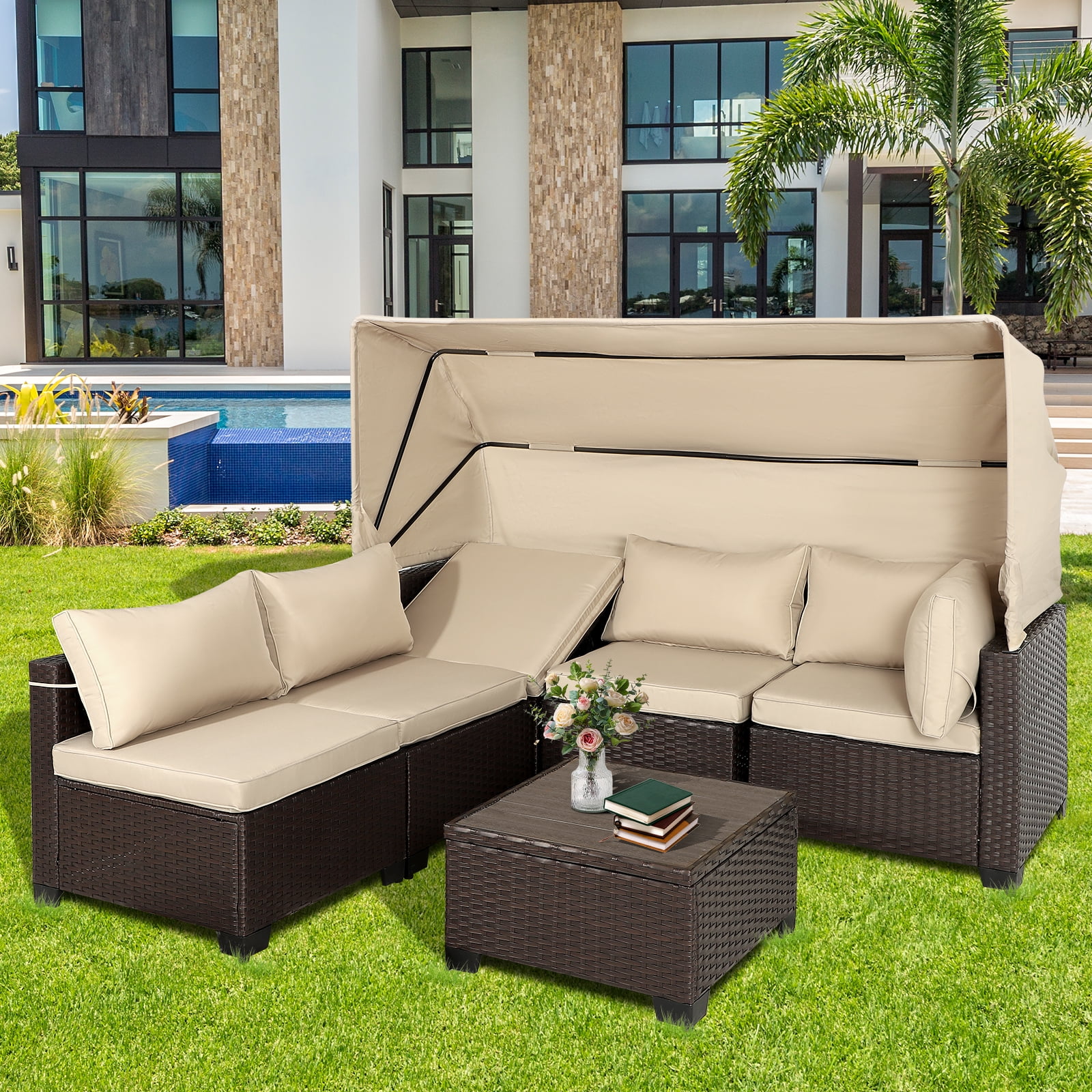 Magic Union 6 Pieces Patio Furniture Set Outdoor Conversation Set ...