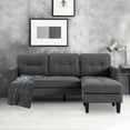 Magic Union Convertible L-Shaped Couch Sofa, Moveable Chaise for Small ...