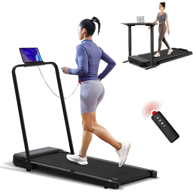 Magic Union Walking Pad Treadmill Under Desk, 3 in 1 Portable Mini ...
