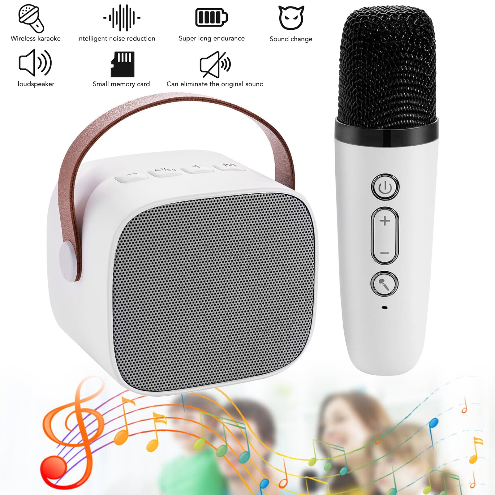 Magic Voice Microphone for Kids, Mini Portable Bluetooth Karaoke ...