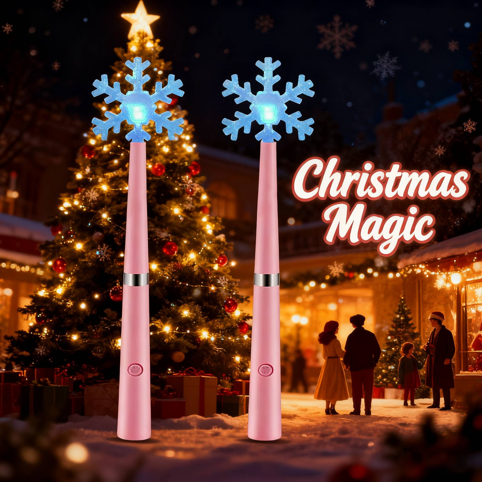 Magic Wand LED Snowflake Controller Wireless Remote Kit for Tree and ...