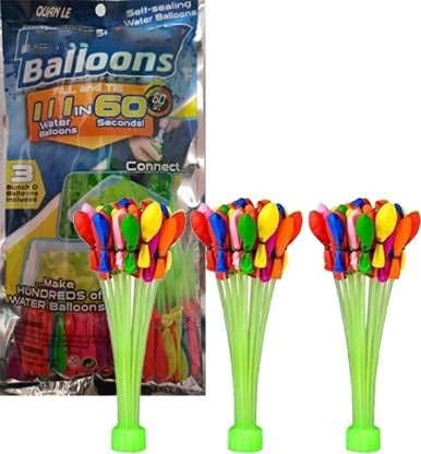 Magic Water Balloons For Kids - 2 Packs Of 111-6 Bunches Of 37 Balloons ...
