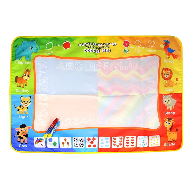 Magic Water Drawing Mat Coloring Doodle With Reusable Magic Pens ...