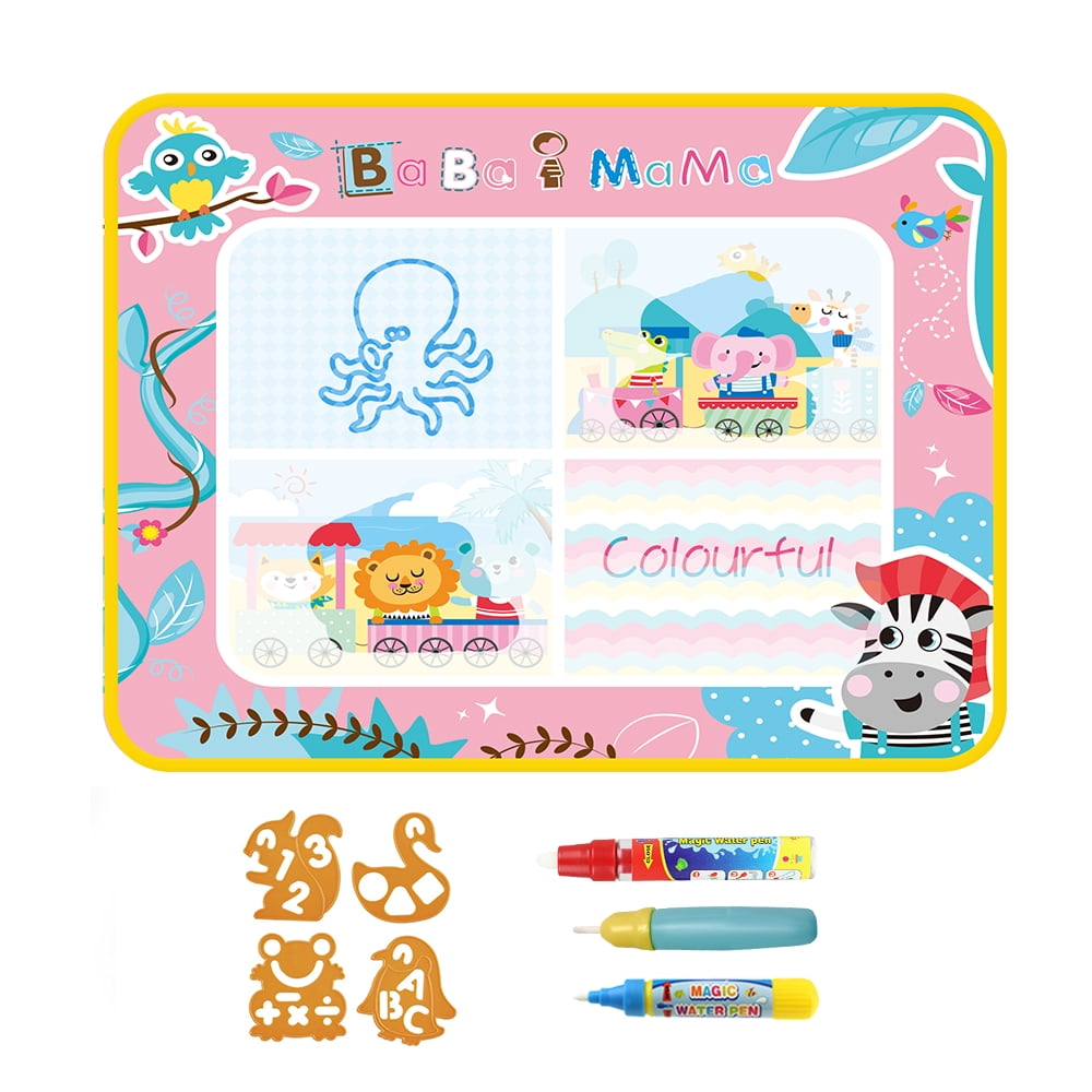 Magic Water Drawing Mat Coloring Mat with Magic Pens Montessori Toys ...