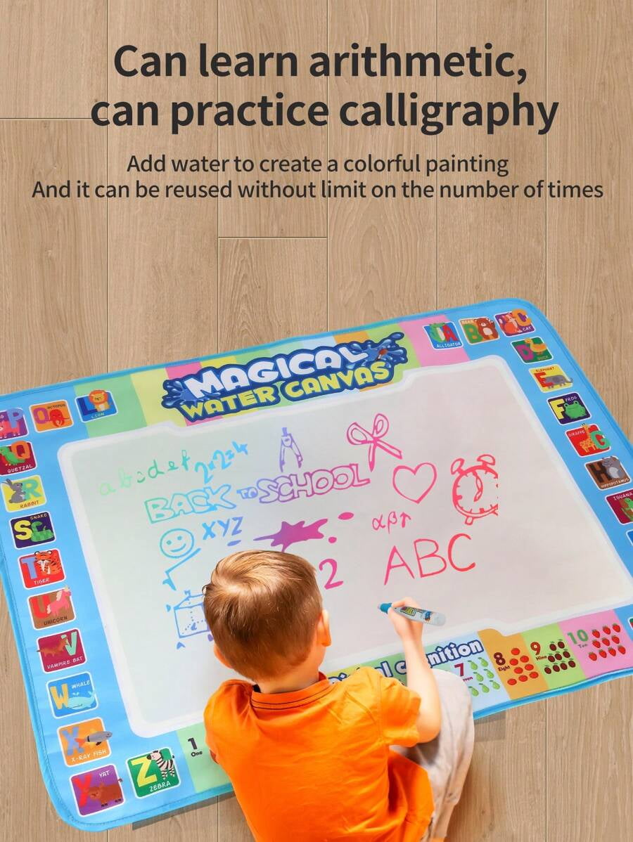 Magic Water Drawing Mat Painting Board Doodle Mat With 2 Pens, Children ...