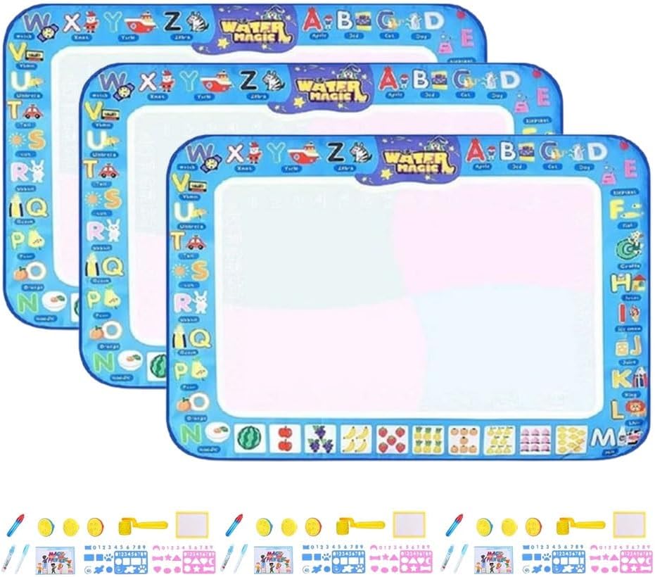 Magic Water Drawing Mat, Water Doodle Mat Color Drawing Mat Mess Free ...