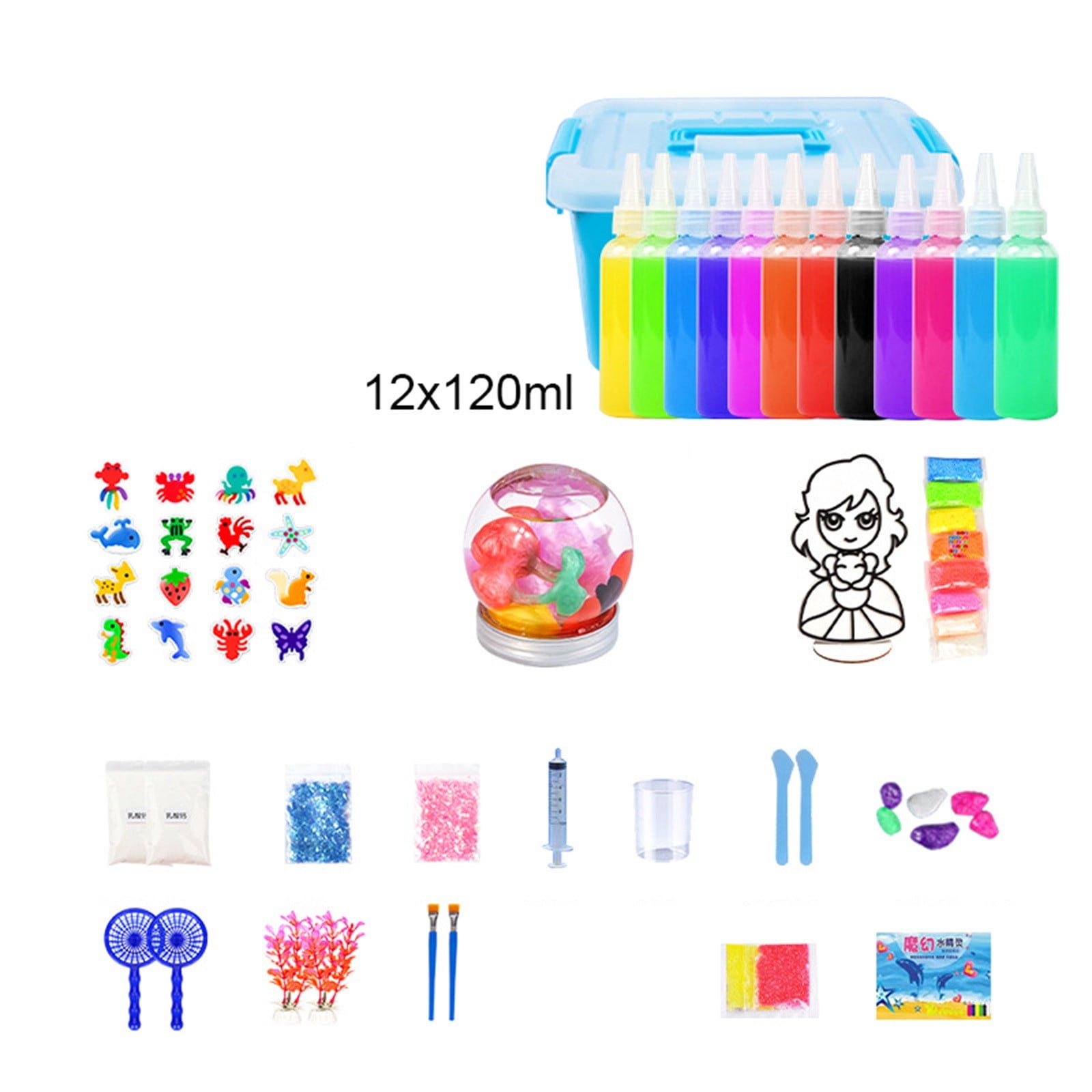 3D Aqua Fairy Water Gel Kit for Kids, DIY Magic Water Elf Toy with ...