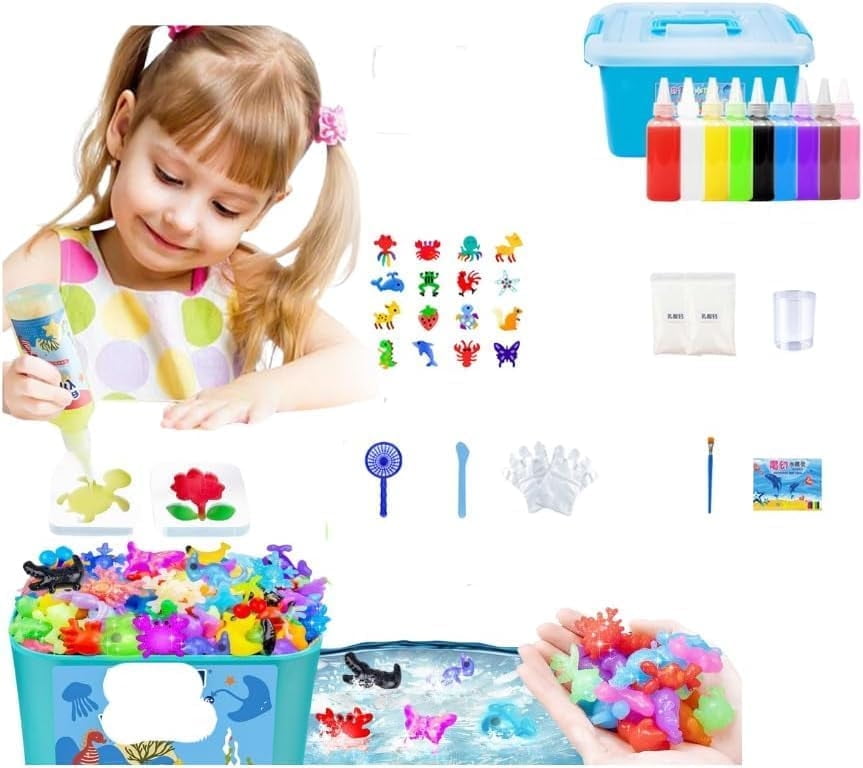 Magic Water Elf Toy Kit, 3D Ocean DIY Water Magical Creatures Colloid ...