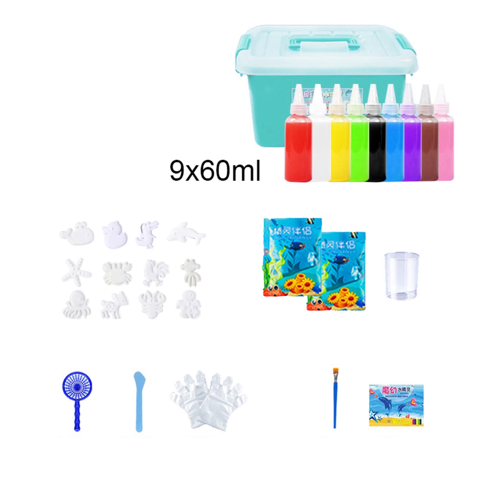 Magic Water Elf Toy Kit, Aqua Elf Water Spirit Gel Kit, 3D Ocean DIY ...