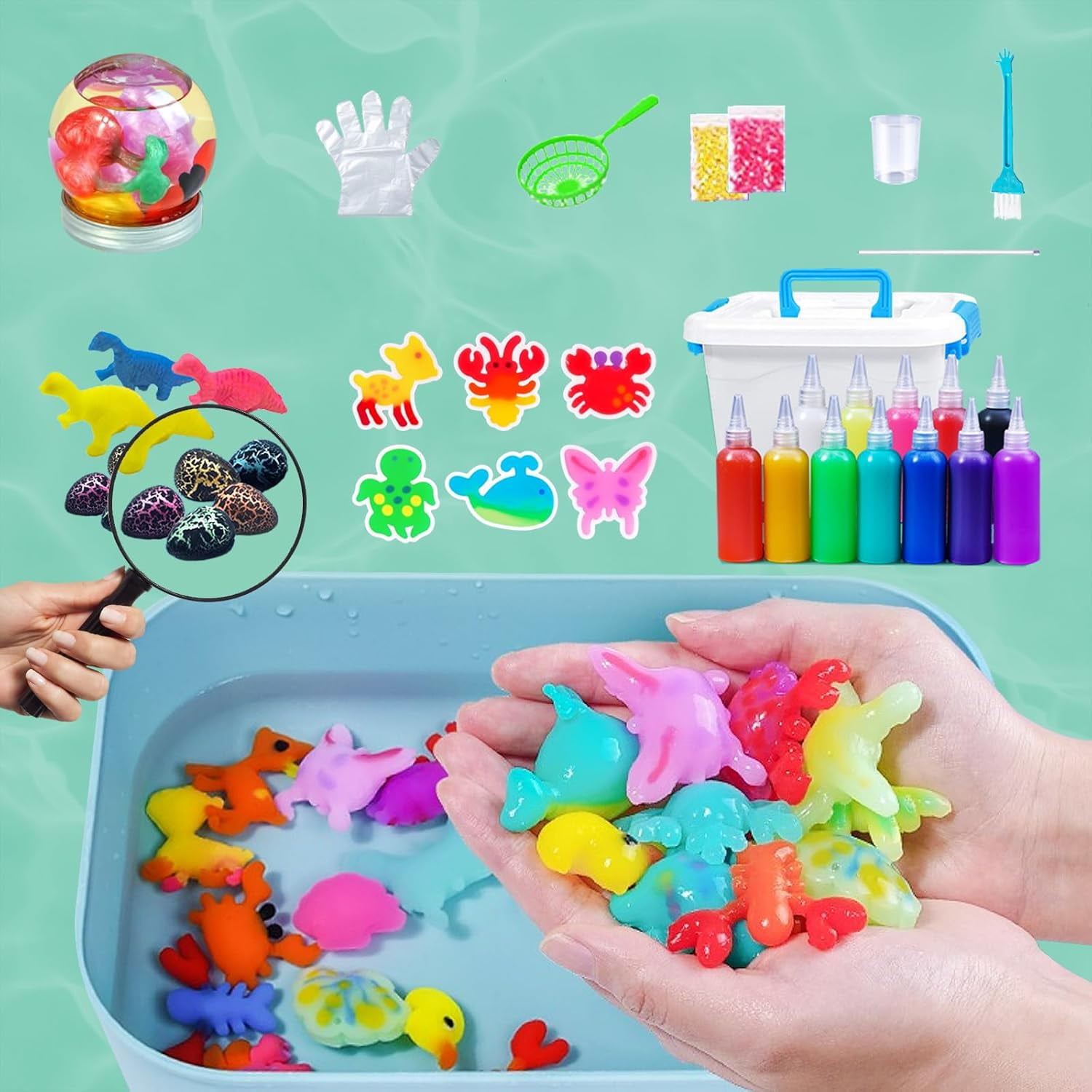 Magic Water Elf Toy Kit, Aqua Fairy Water Gel Kit with Magic Gels, 12 ...