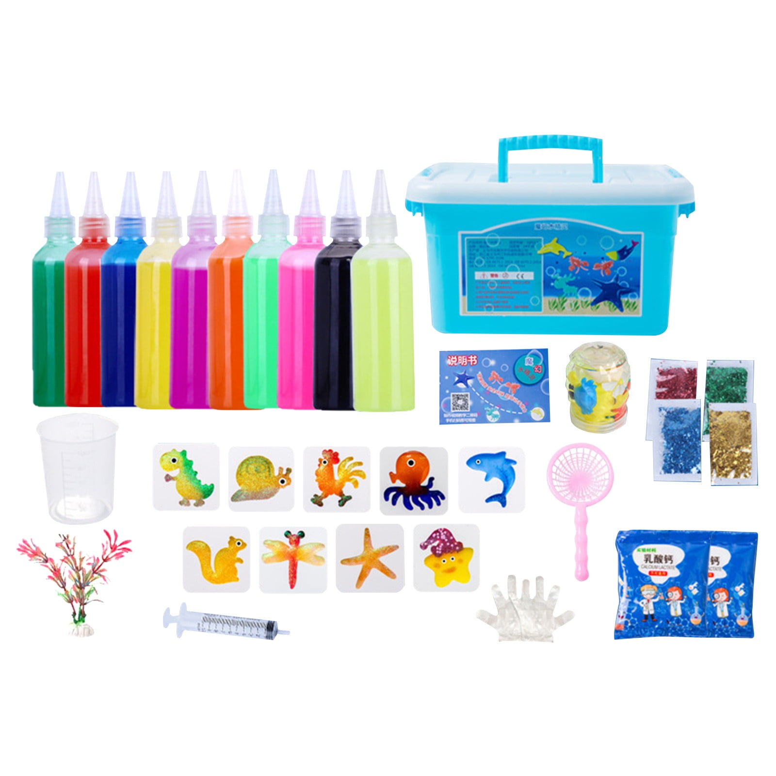 Magic Water Elf Toy Kit, Aqua Fairy Water Gel Kit with Magic Gels, 12 ...