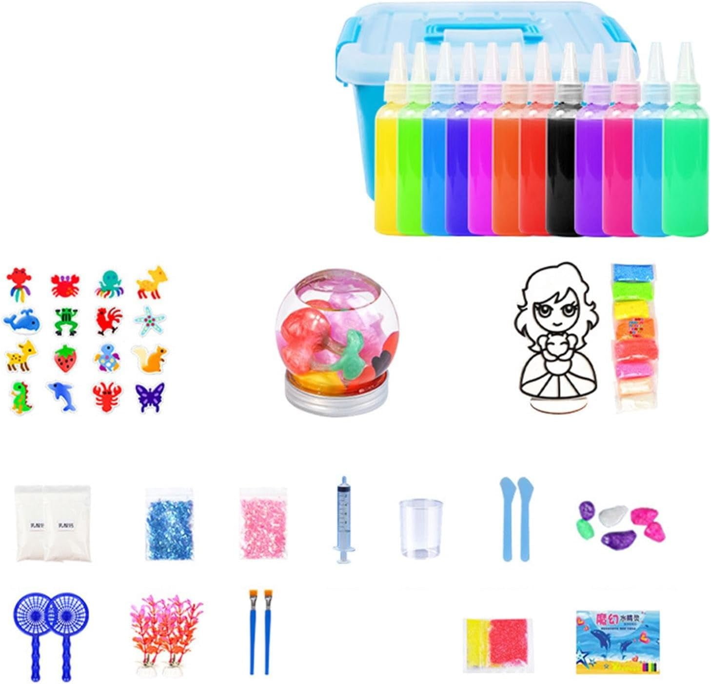 Magic Water Elf Toy Kit, Aqua Fairy Water Gel Kit with Magic Gels, 16 ...