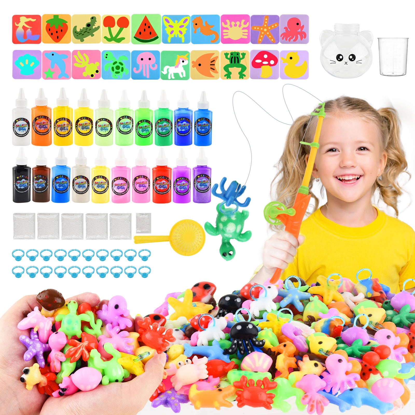 Nicella Magic Water Elf Toy Kit , Aqua Fairy Water Gel Kit for Kids ...