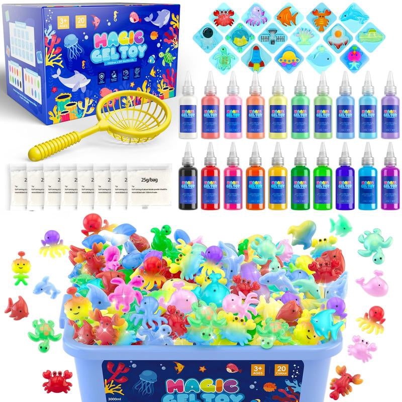 Magic Water Elf Toy Kit, Aqua Fairy Water Gel kit with 20 Magic Gel and ...